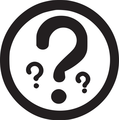 Question - high quality logo ideal for t-shirt Vector Image