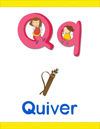 Alphabet letter m and monkey Royalty Free Vector Image