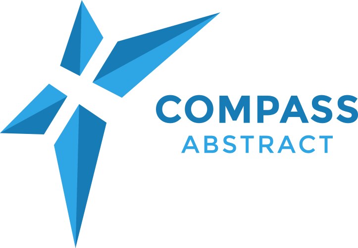 Compass logo template icon Royalty Free Vector Image