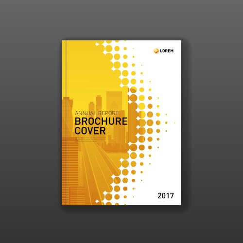 Cover annual reports building construction Vector Image