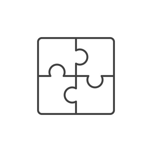 4 Piece Puzzle Vector Images (over 2,600)