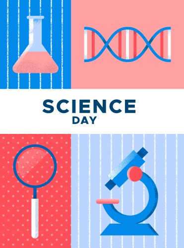 Physics science flat design Royalty Free Vector Image