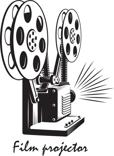Old projector Royalty Free Vector Image - VectorStock