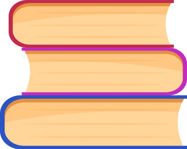 Stack of books forming a staircase knowledge Vector Image