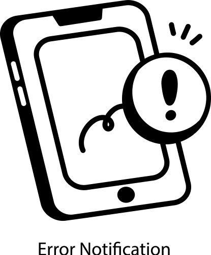 Pos error Royalty Free Vector Image - VectorStock