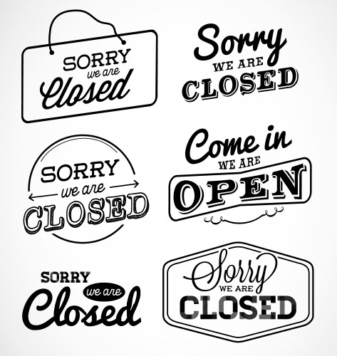 Open and close icons Royalty Free Vector Image