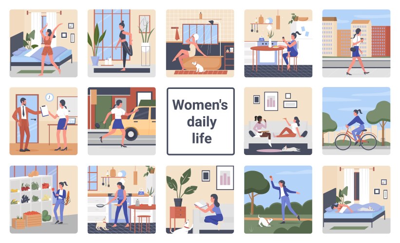 Everyday Life Vector Images (over 3,600)