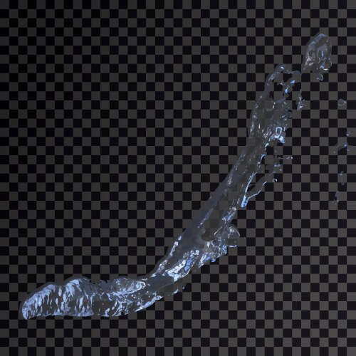 Water spill puddle on a isolated transparent Vector Image