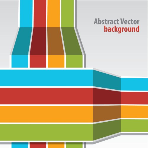 Creative geometric wallpaper abstract ribbon Vector Image