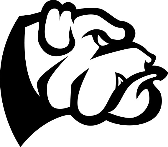 Modern smart dog logo Royalty Free Vector Image