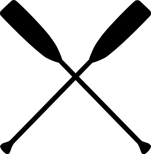 Crossed oars Royalty Free Vector Image - VectorStock