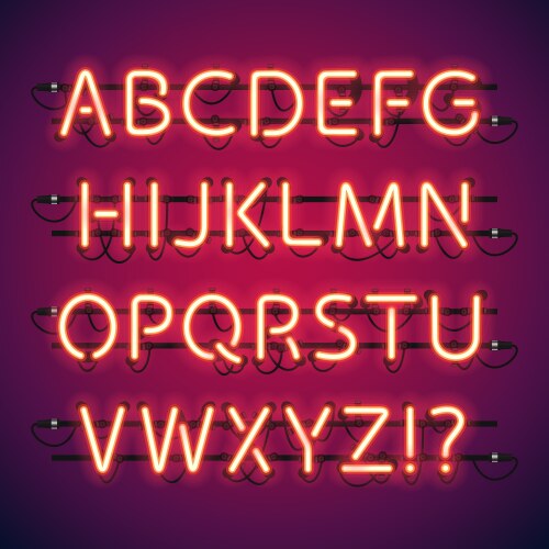 Neon Alphabet Vector Images (over 49,000)