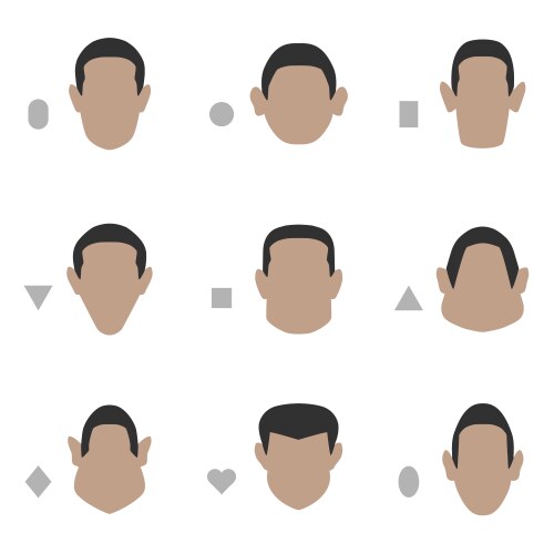 Male Face Shapes Vector Images (over 12,000)