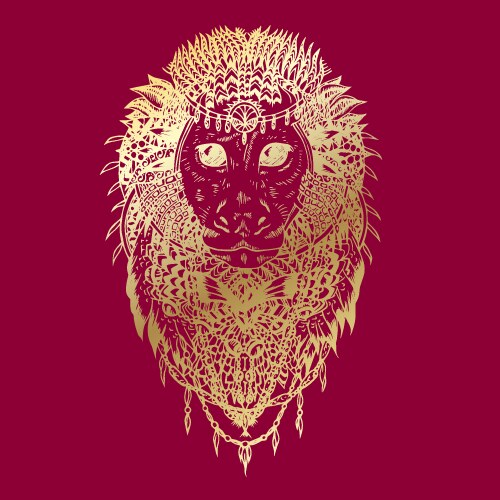 Monkey king Royalty Free Vector Image - VectorStock
