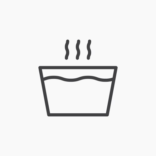 Hot water icon set Royalty Free Vector Image - VectorStock