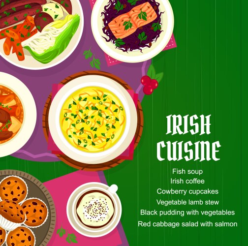 Traditional irish cuisine Royalty Free Vector Image