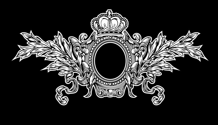 Royal Crown Frame Royalty Free Vector Image - VectorStock
