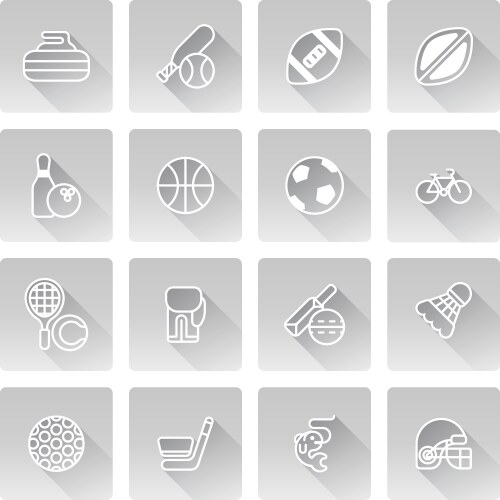 Sports icon set Royalty Free Vector Image - VectorStock
