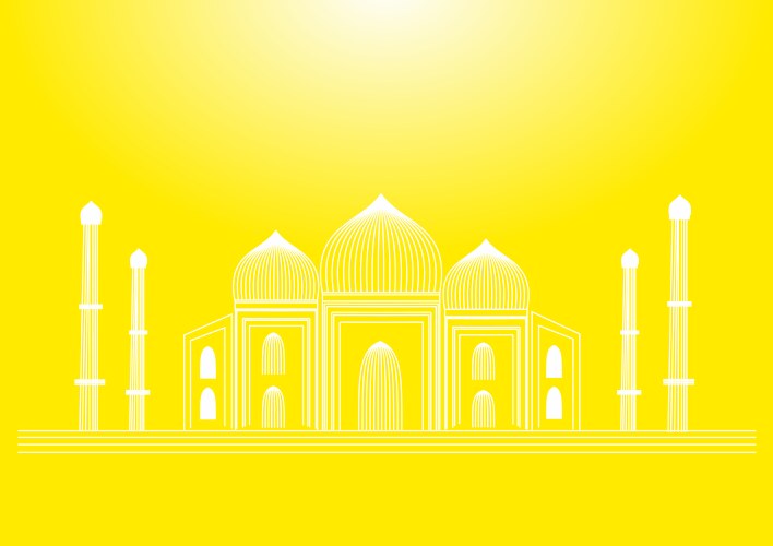 Taj Mahal Line Art Vector Images (over 560)