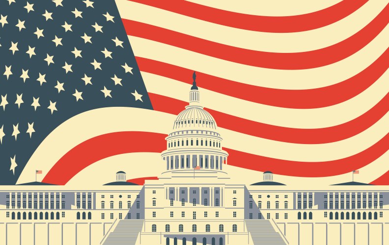Capitol building icon Royalty Free Vector Image