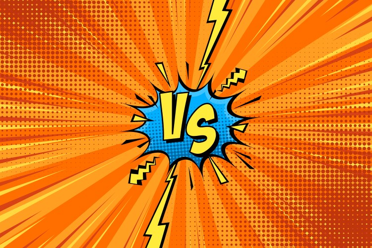 Cartoon comic backgrounds set comics book Vector Image