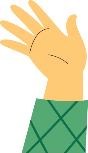 Human hand arm Royalty Free Vector Image - VectorStock