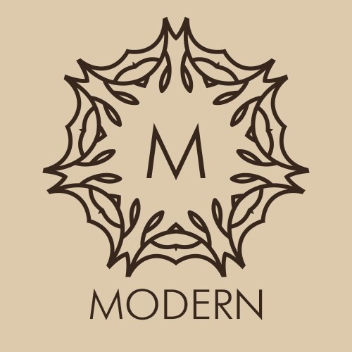 Luxurysimple and elegant monochrome monogram Vector Image