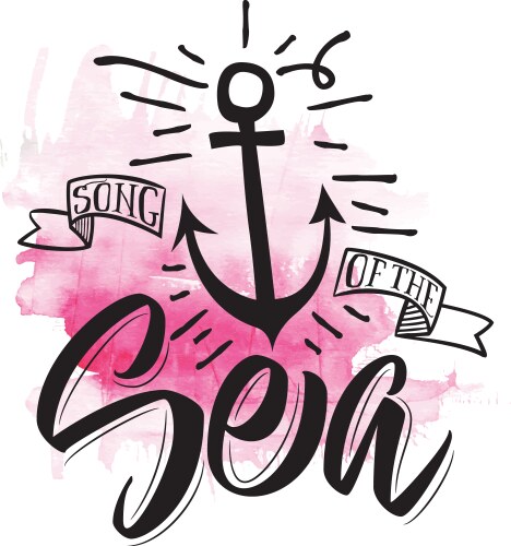 Vintage Nautical Anchor Emblem – Royalty-Free Vector | VectorStock