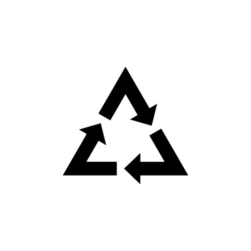 Pp 5 plastic recycling symbol polypropylene sign Vector Image