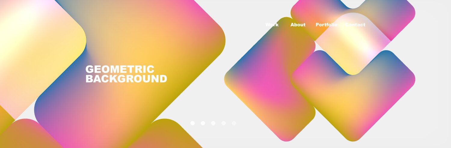 Square internet web page design template Vector Image