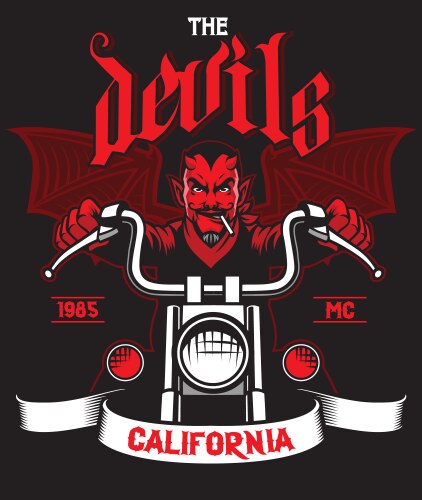 Motorcycle Demon Vector Images (over 240)