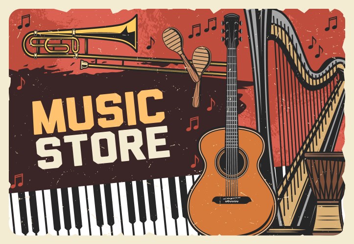 Folk music festival traditional instruments Vector Image
