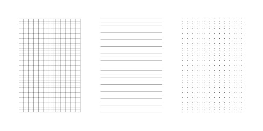 Notebook sheet with science geometry formulas Vector Image