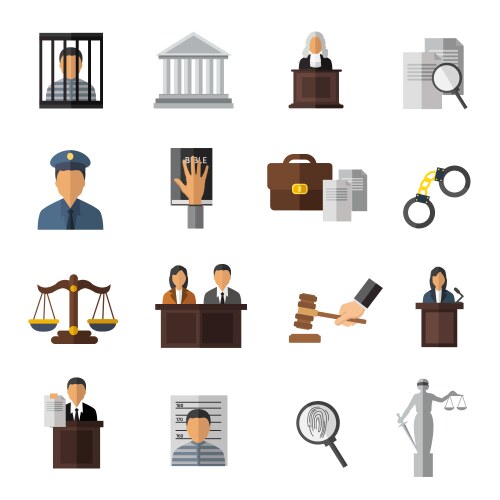 Concept judicial system justice equality Vector Image