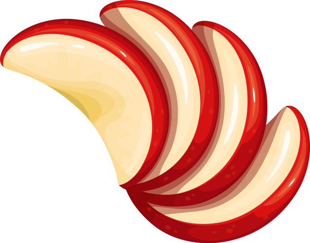 Red apple fruit Royalty Free Vector Image - VectorStock