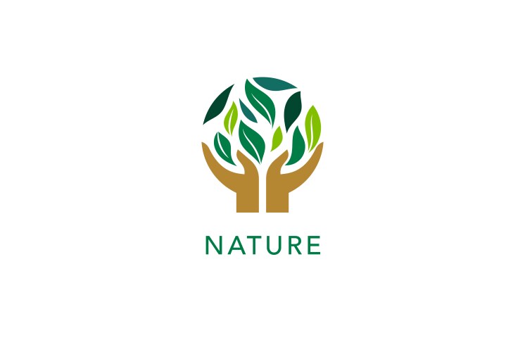 Tree symbol icon design nature trees Royalty Free Vector