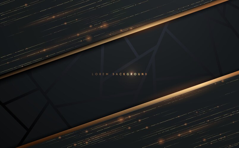 Abstract gold layered background with glow effect Vector Image