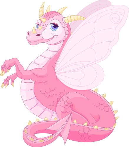 Lady dragon Royalty Free Vector Image - VectorStock