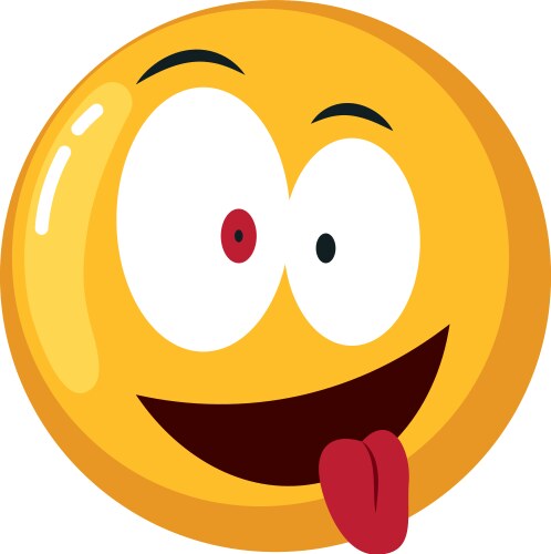 Modest emoticon icon cartoon style Royalty Free Vector Image