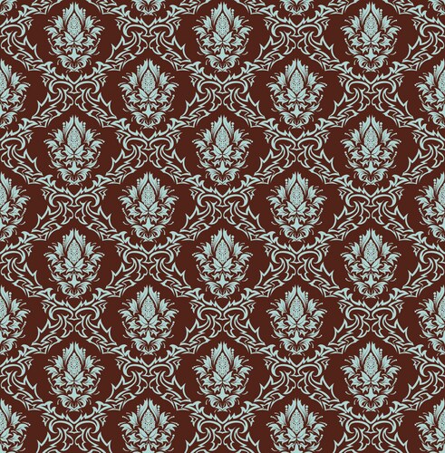 Hand drawn damask pattern Royalty Free Vector Image