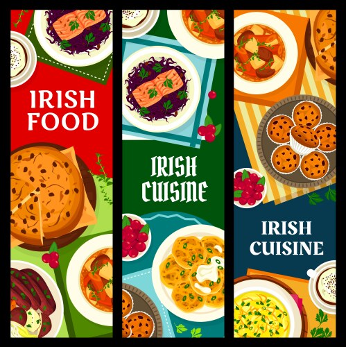 Traditional irish cuisine Royalty Free Vector Image