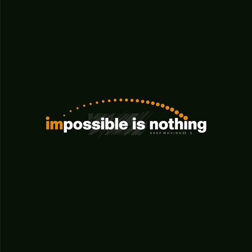 Impossible Is Nothing Quote Wallpaper Premium Vector | Motivational