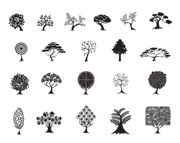 Wood tree Royalty Free Vector Image - VectorStock