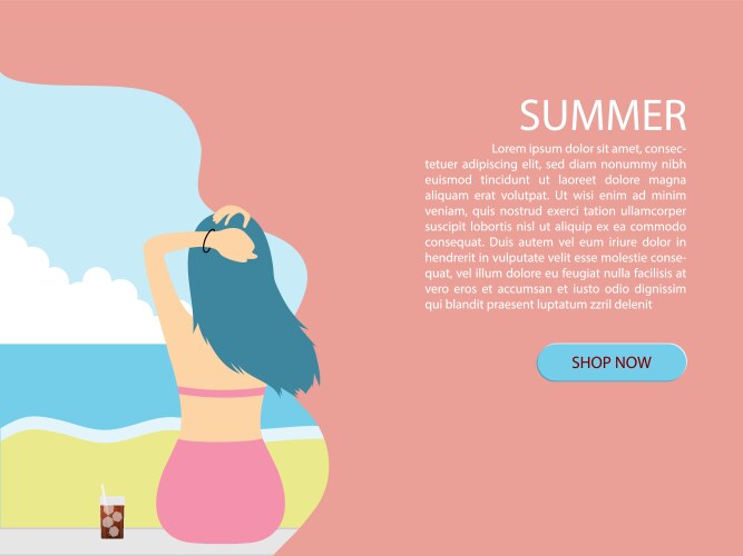 Bikini Girls Topless Vector Images (48)