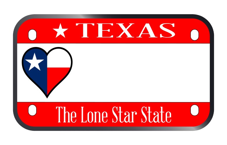 Texas license plate Vector Images & Graphics for Commercial Use ...