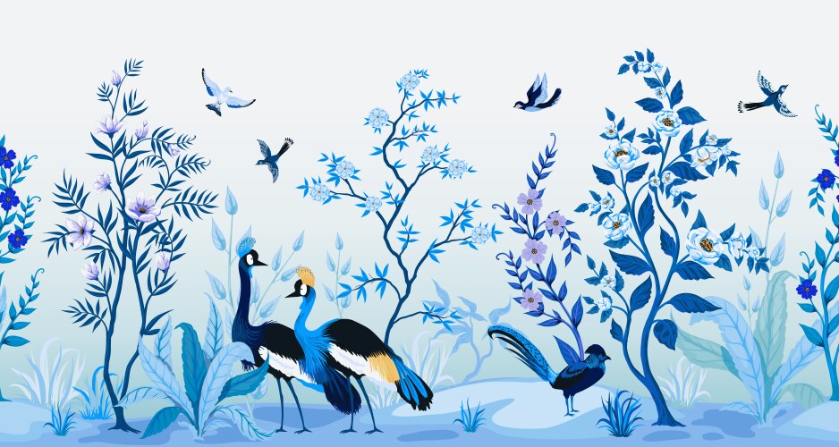 Chinese Blue Flower Border Vector Images (over 420)