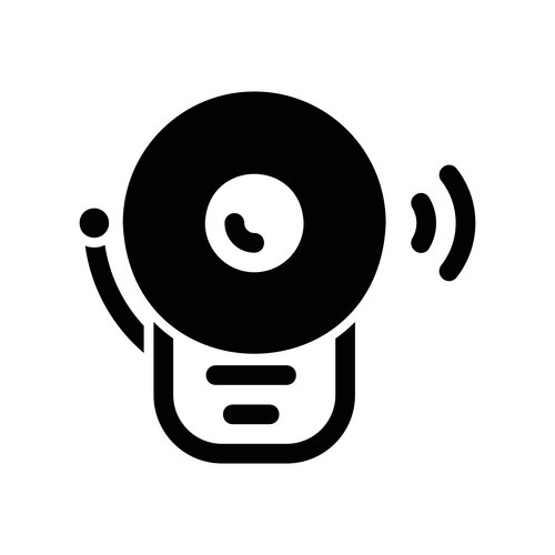Fire alarm icon Vector Images & Graphics for Commercial Use | VectorStock
