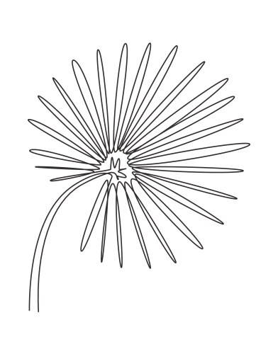 Palm Leaf Line Drawing Vector Images (over 7,400)