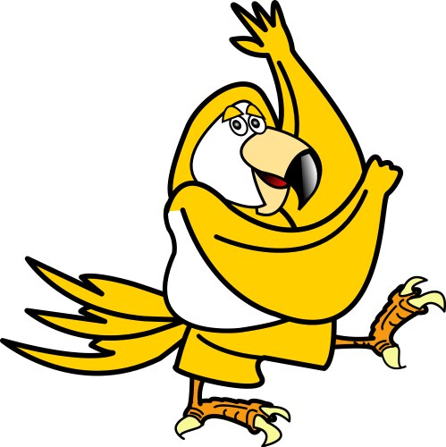 Set parrot cartoon Royalty Free Vector Image - VectorStock