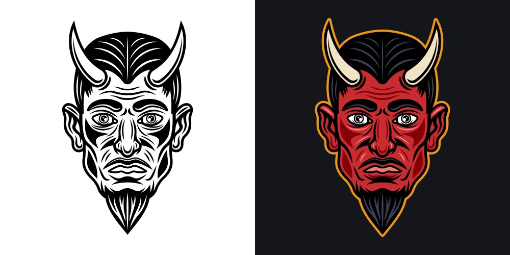 Seven deadly sins devils and satan of lucifer Vector Image